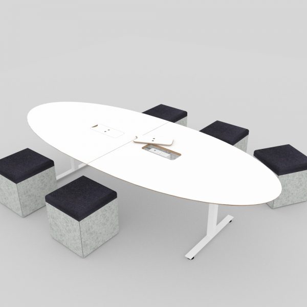 Shell Oval Boardroom Tables - Time2Trade (PTY) Ltd